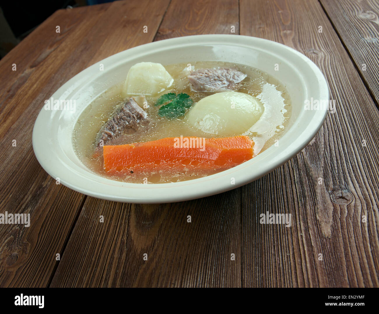 Aberaeron Broth - Welsh-language. broth which consists of bacon, beef ...