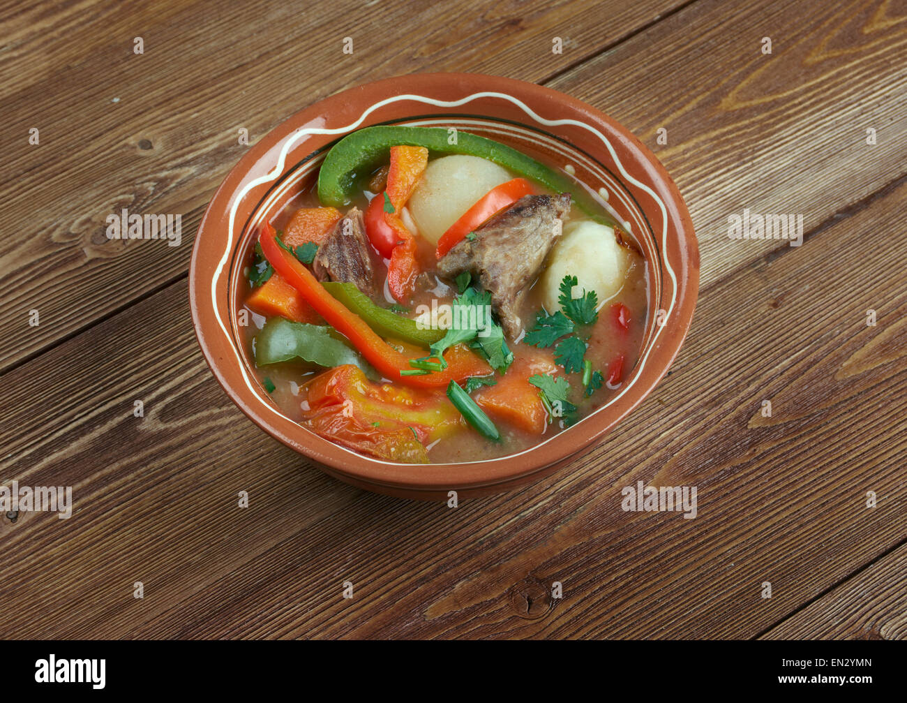 Philadelphia Pepper Pot - thick stew of beef tripe, vegetables, pepper ...