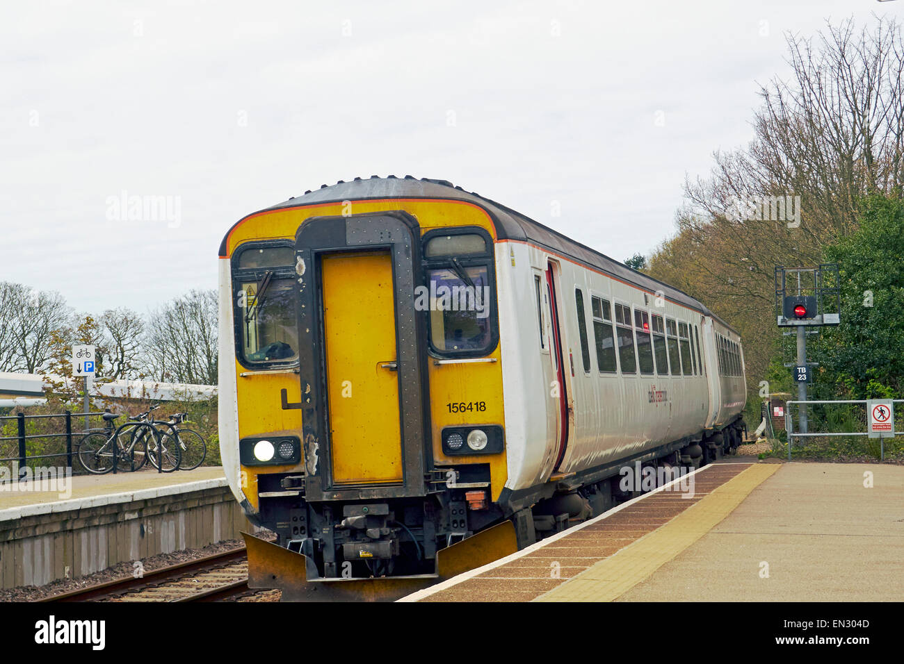Abellio Greater Anglia Class 156 Super Sprinter diesel multiple-unit ...