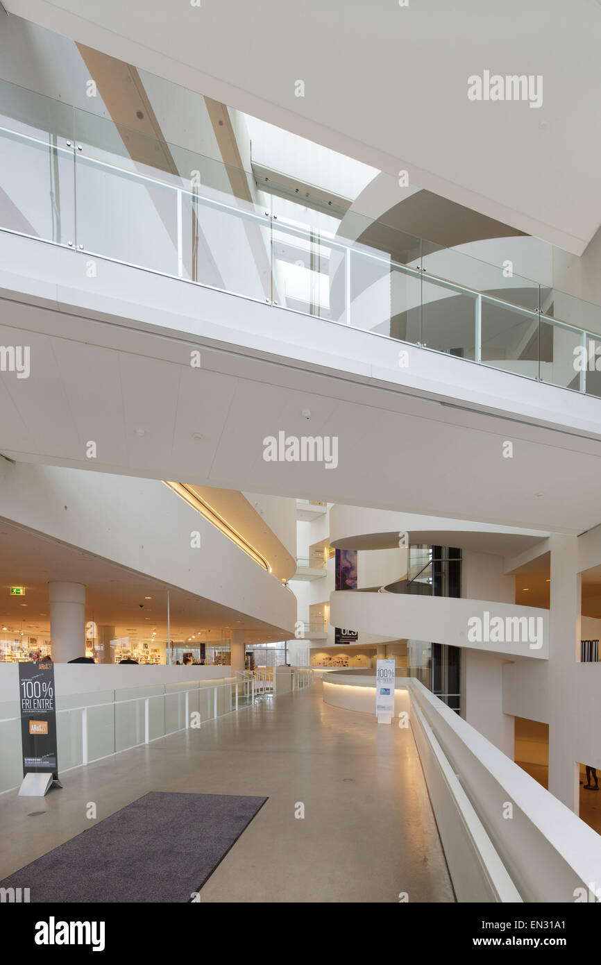 Museum Street atrium seen from secondary entrance, with spiral ...