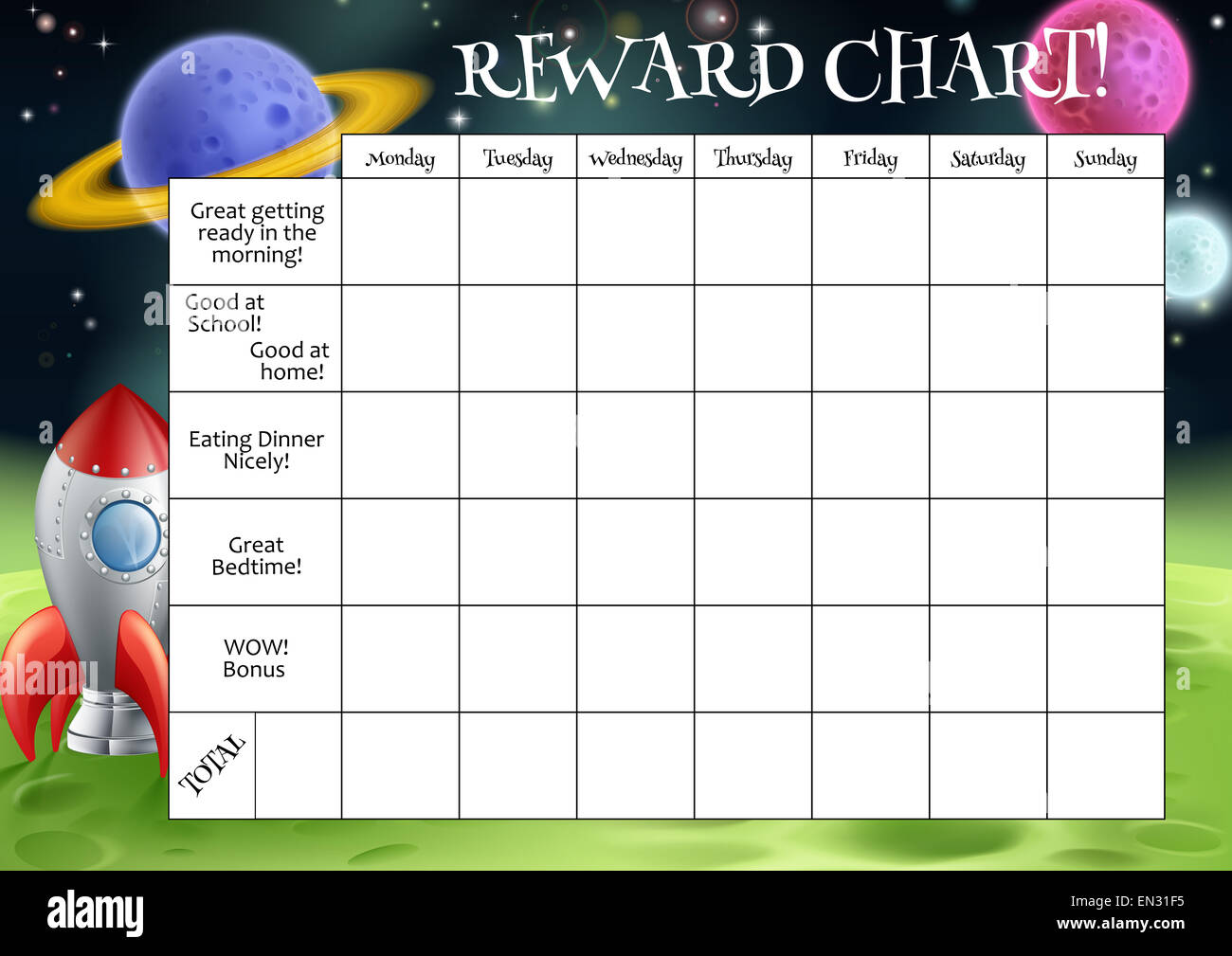 Star Chart For Kids Printable