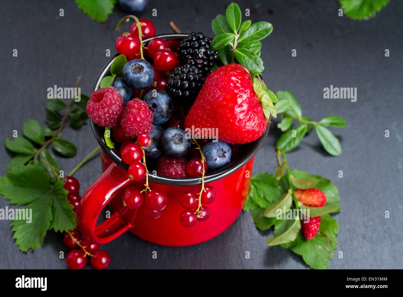 set of fresh berries Stock Photo - Alamy