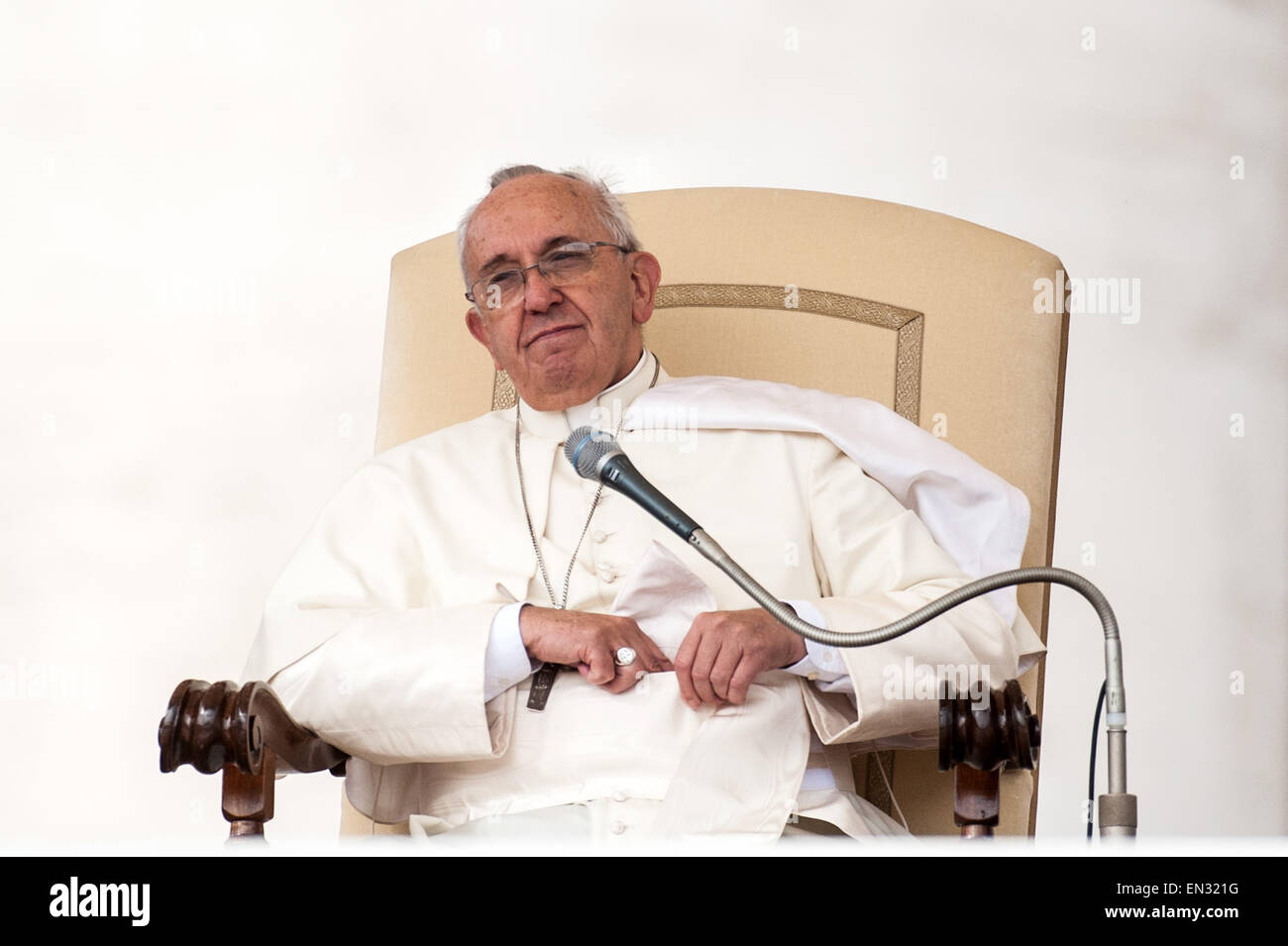 A Papal Audience with Pope Francis held in St. Peter's Square Featuring ...