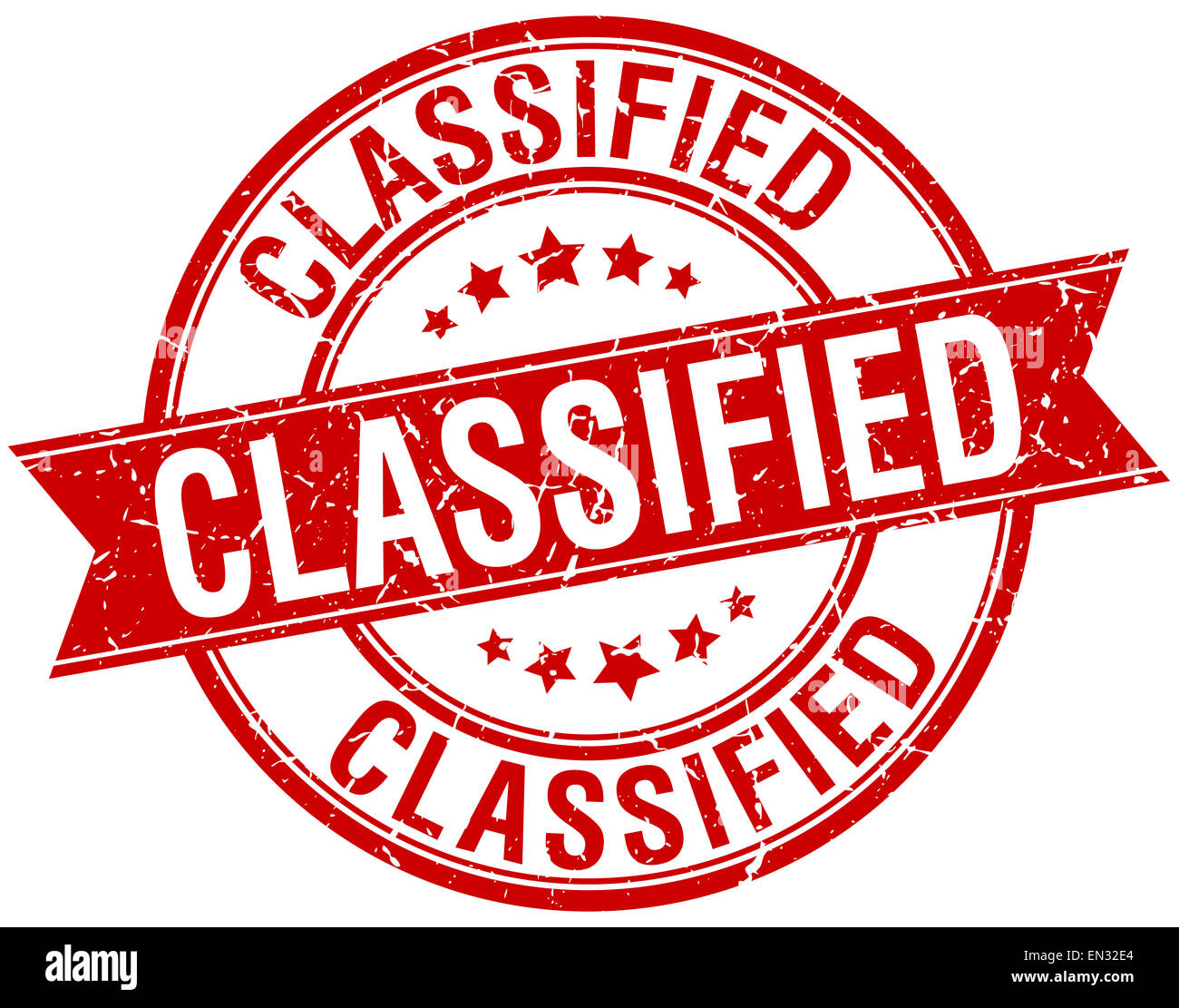 Classified stamp label round hi-res stock photography and images - Alamy