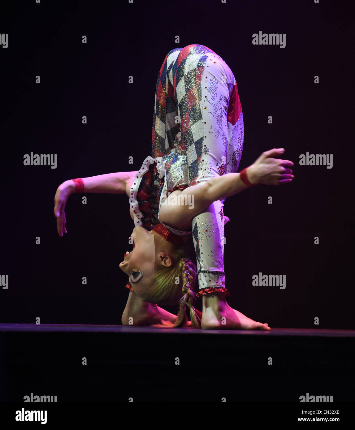 Duesseldorf, Germany. 23rd Apr, 2015. 17-year old contortion artist ...