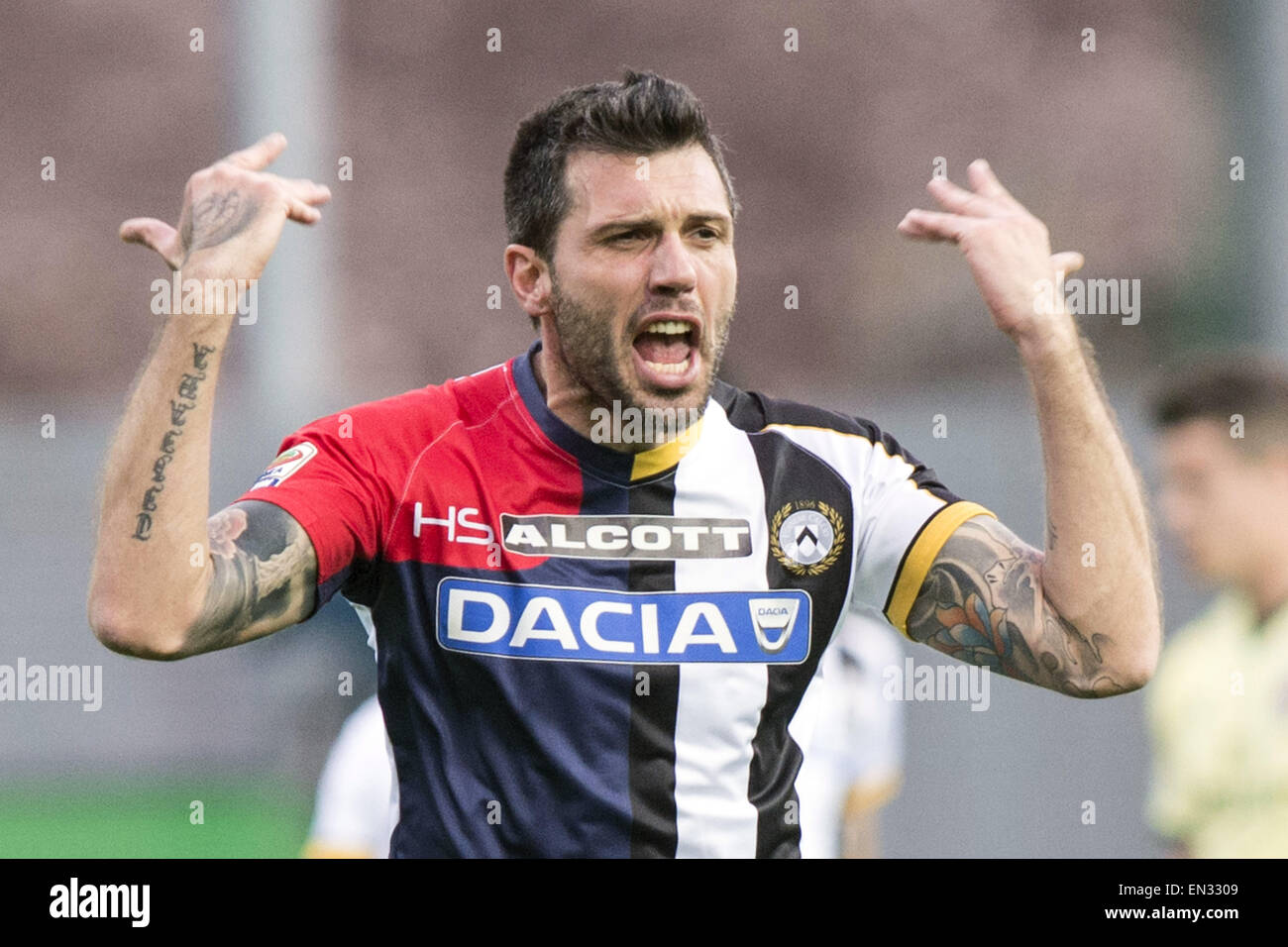 Udine, Italy. 25th Apr, 2015. Maurizio Domizzi (Udinese) Football ...