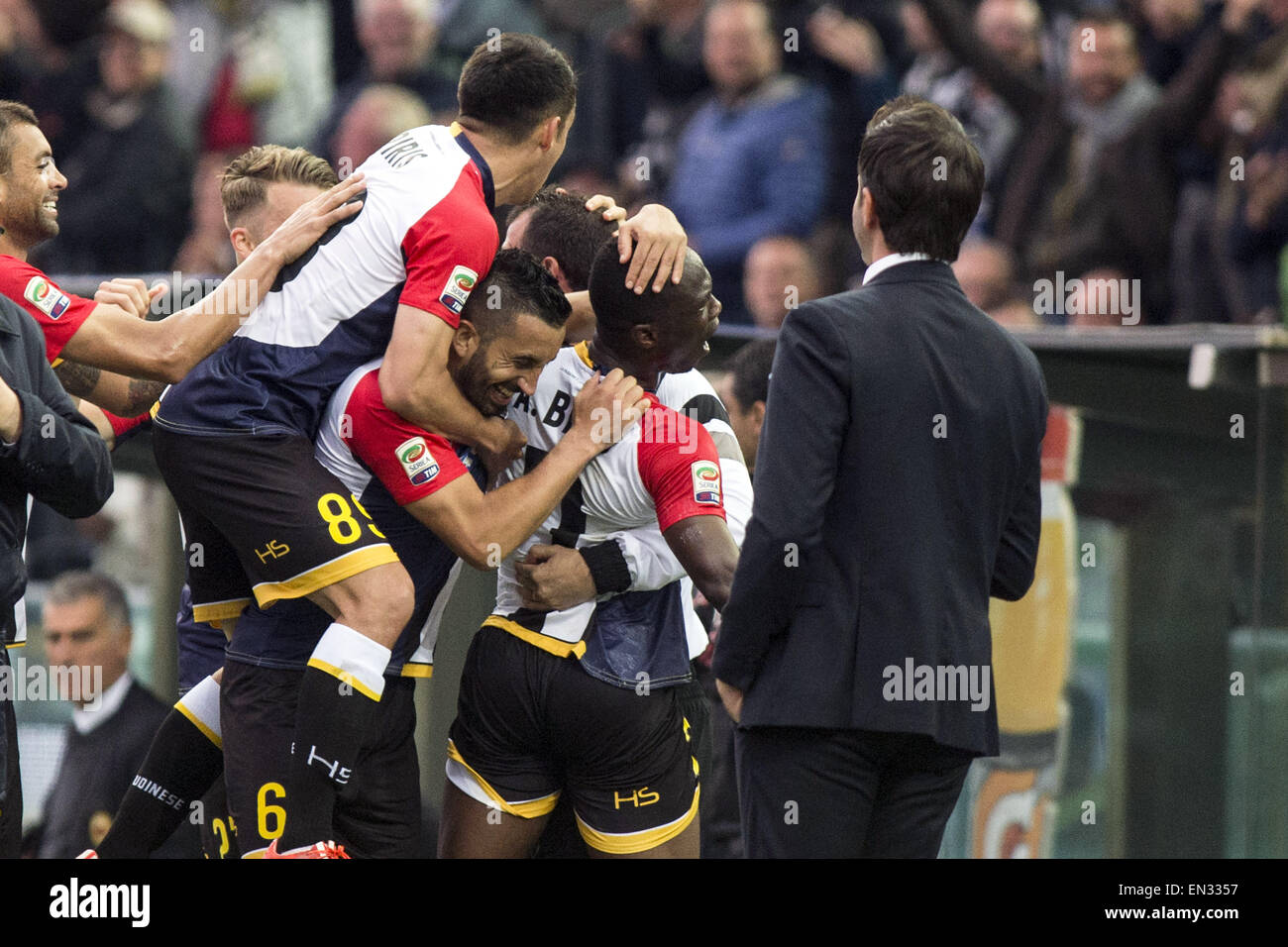 Udine, Italy. 25th Apr, 2015. Udinese team group Football/Soccer ...
