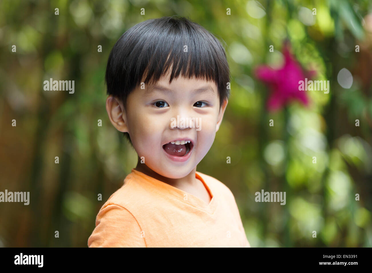 Lovely children are playing outside Stock Photo - Alamy