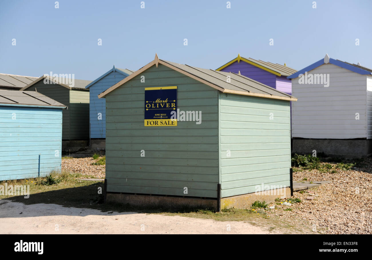 Ferring Worthing Sussex 23rd April 2015 - These beach huts on South ...