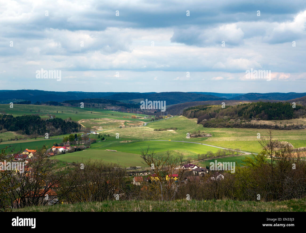 Czech countryside villages Stock Photo - Alamy