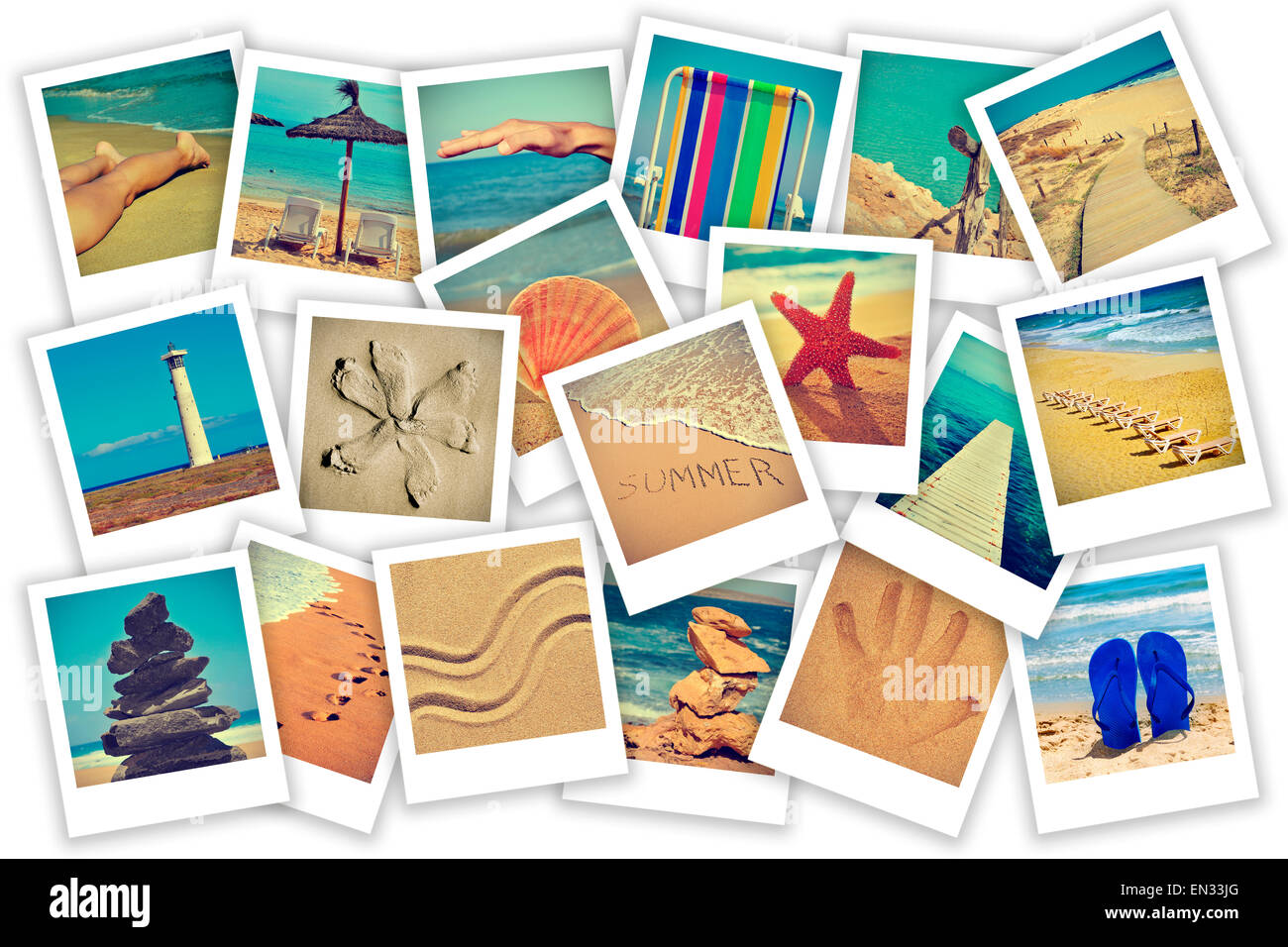 a collage of some pictures of different scenes about summer on the ...