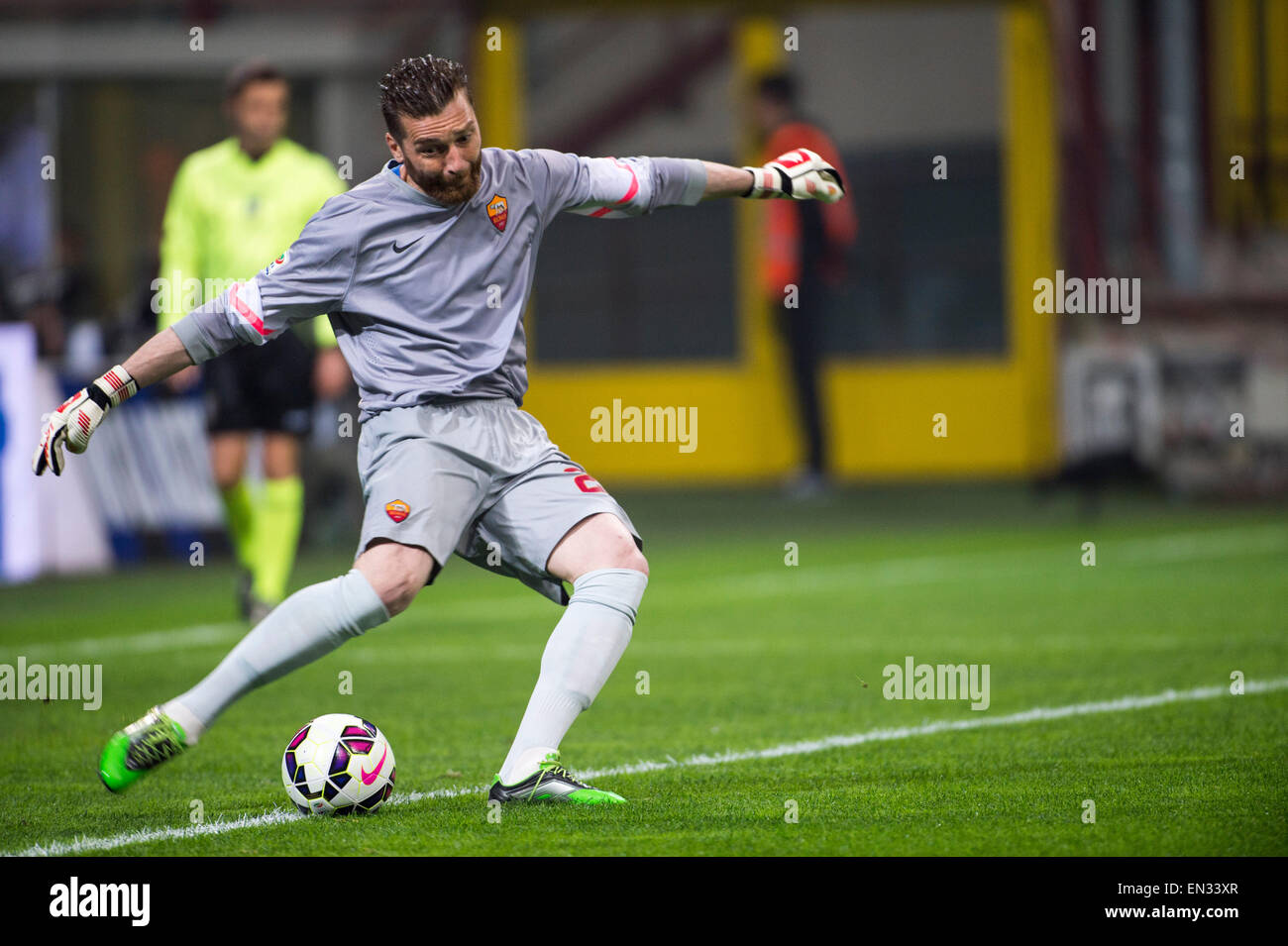 Milan, Italy. 25th Apr, 2015. Morgan De Sanctis (Roma) Football/Soccer ...