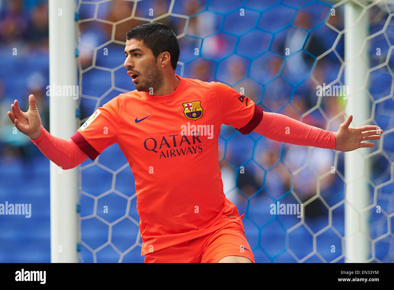 Luis Suarez (FC Barcelona), during La Liga soccer match between RCD ...