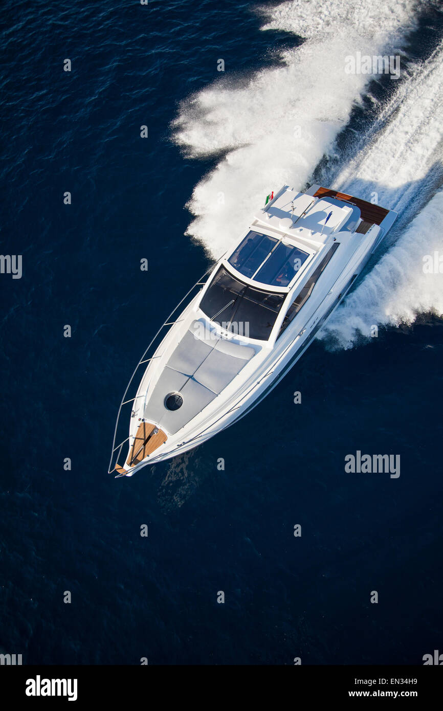 motor boat in navigation Stock Photo - Alamy