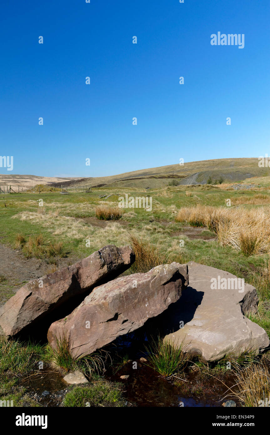 Former Industrial landscape on hills above Blaenavon, Torfaen, South ...