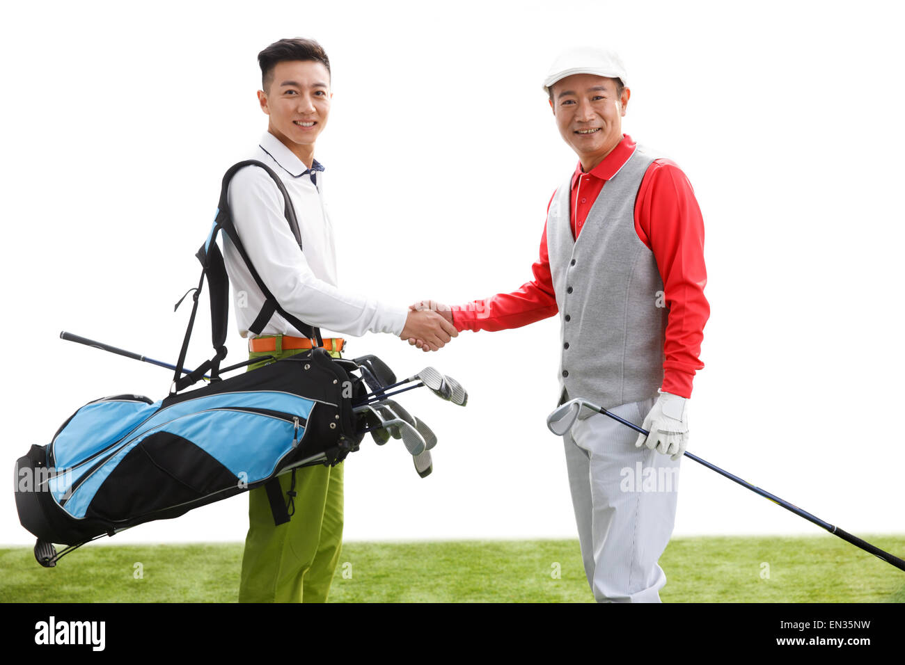 Golf players shake hands hi-res stock photography and images - Alamy