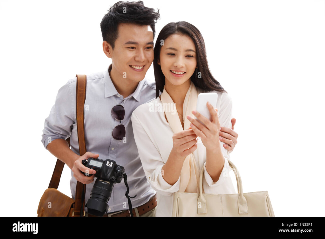 The joy of the young lovers travel Stock Photo - Alamy