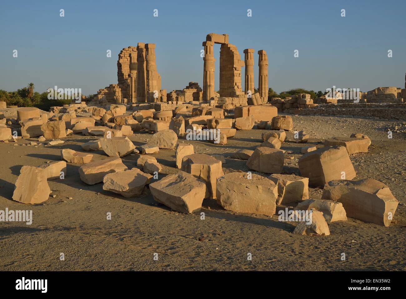 Temple of Amun, Soleb, Northern state, Nubia, Sudan Stock Photo - Alamy