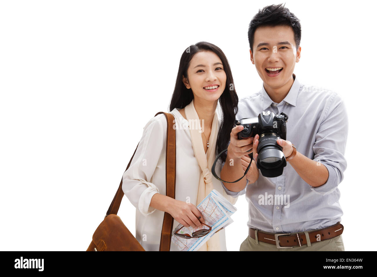 The joy of the young lovers travel Stock Photo - Alamy