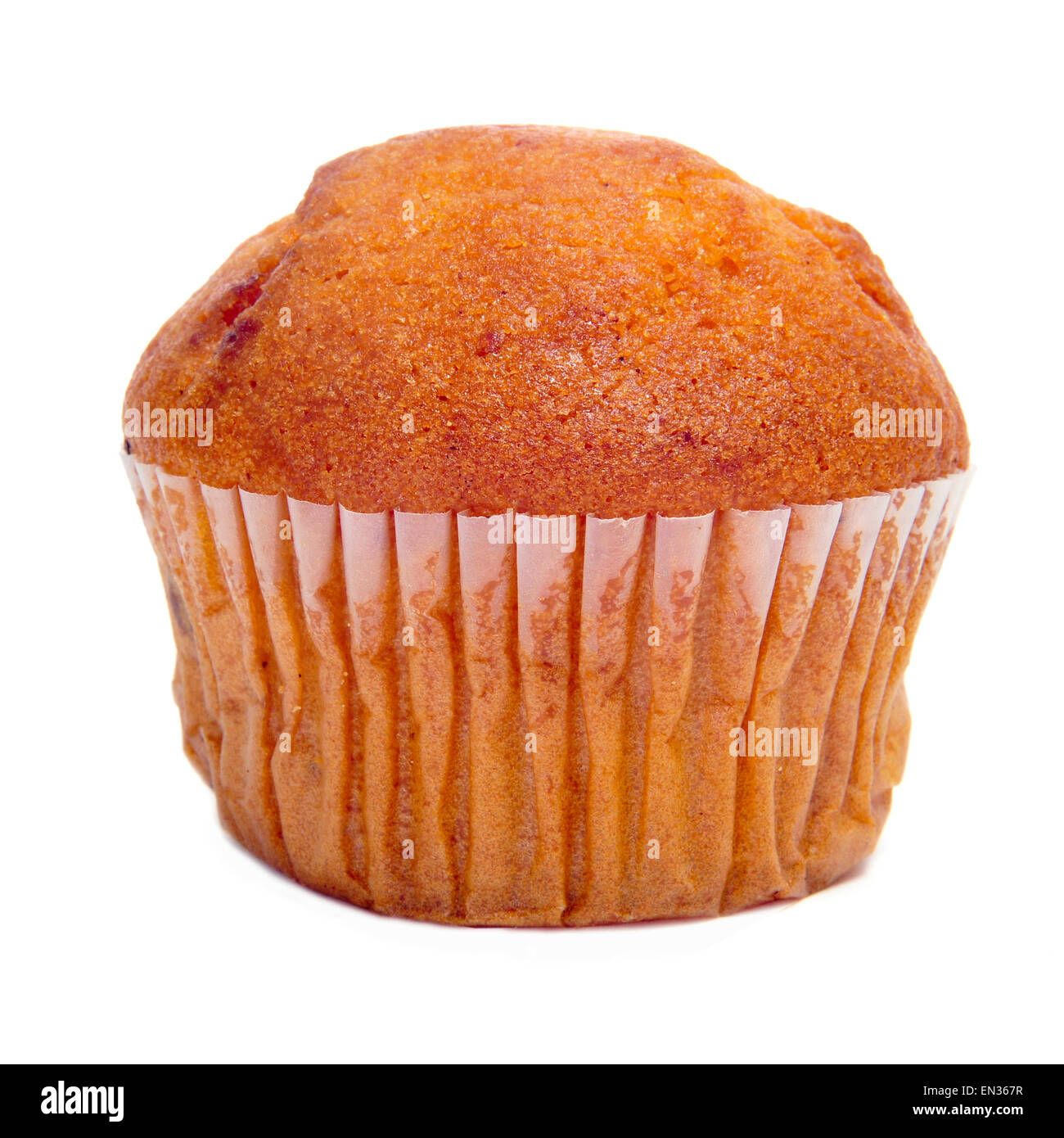 closeup of a plain muffin on a white background Stock Photo - Alamy