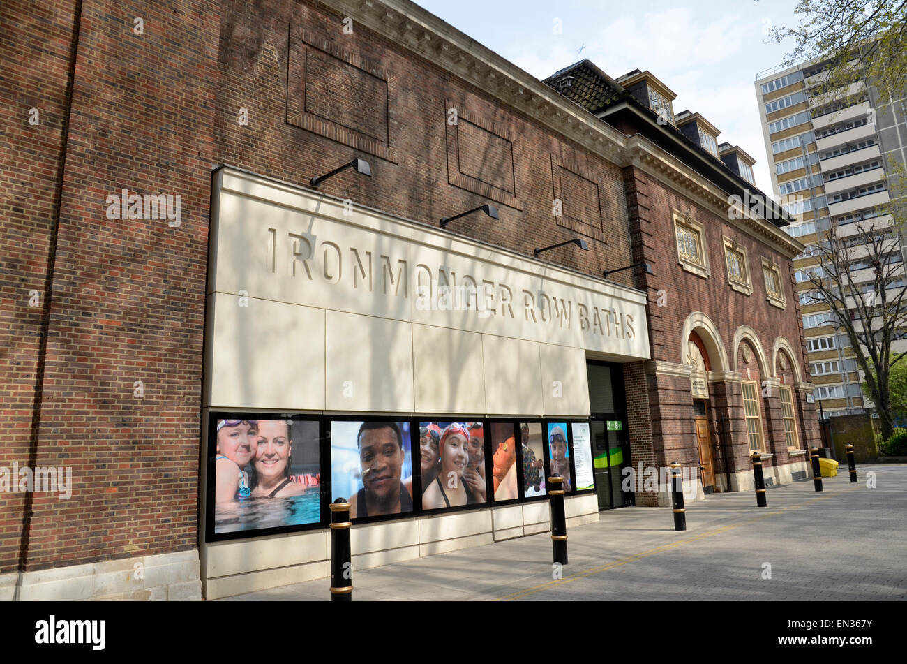 Ironmonger Row public baths in Islington, North London Stock Photo - Alamy