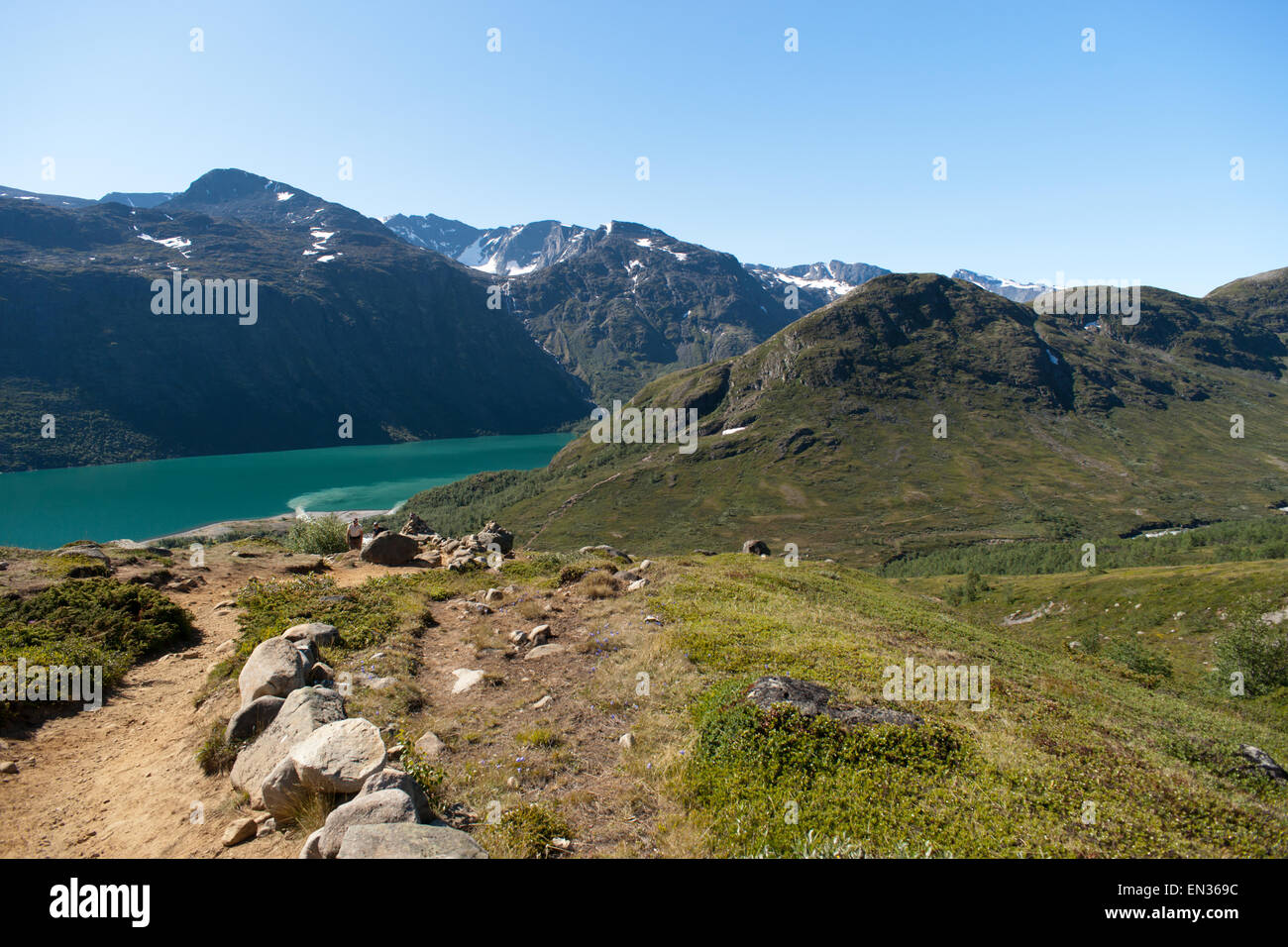 Besseggen Ridge in Jotunheimen National Park, Norway Stock Photo - Alamy