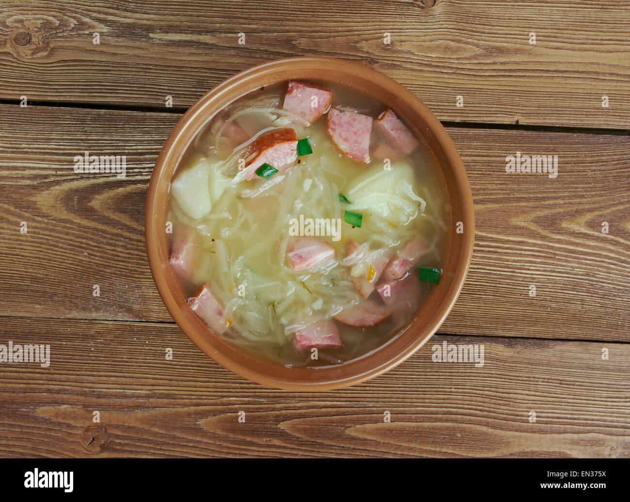 Kapusniak - Cabbage soup is a filling vegetable soup of sauerkraut ...