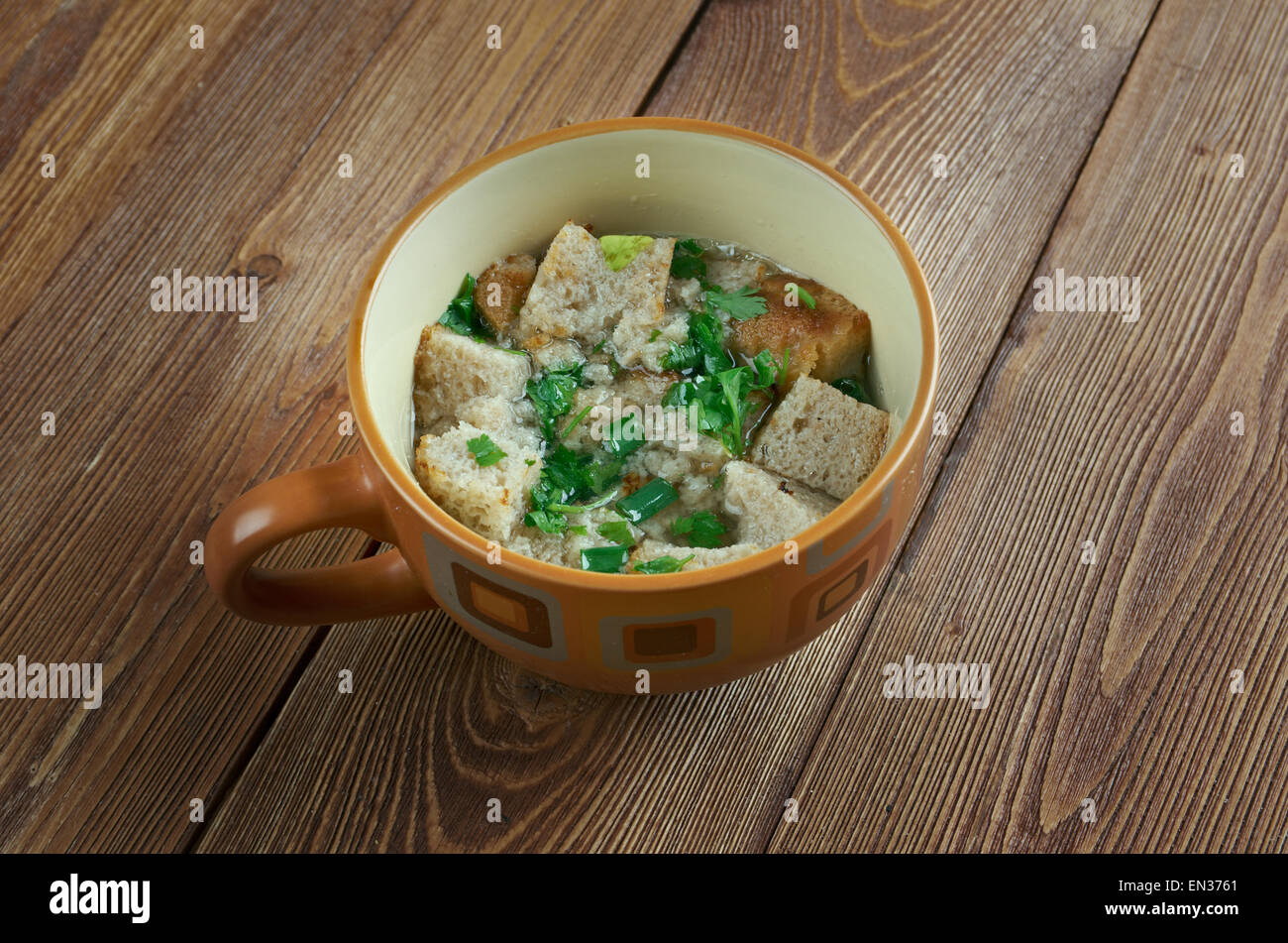 turya - traditional Russian cold dish liquid Stock Photo - Alamy