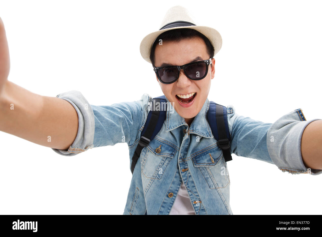 Young men travel Stock Photo - Alamy