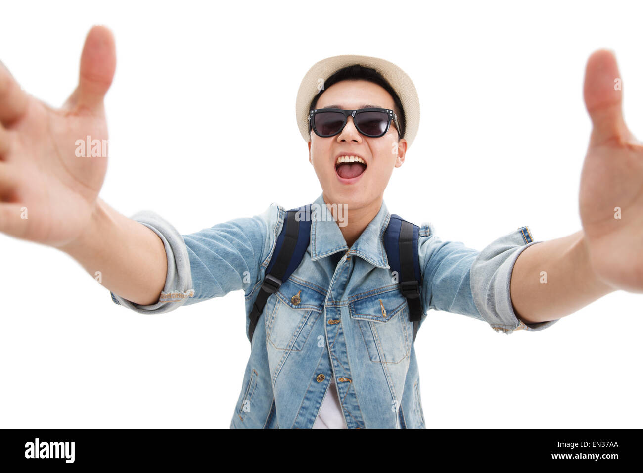 Young men travel Stock Photo - Alamy