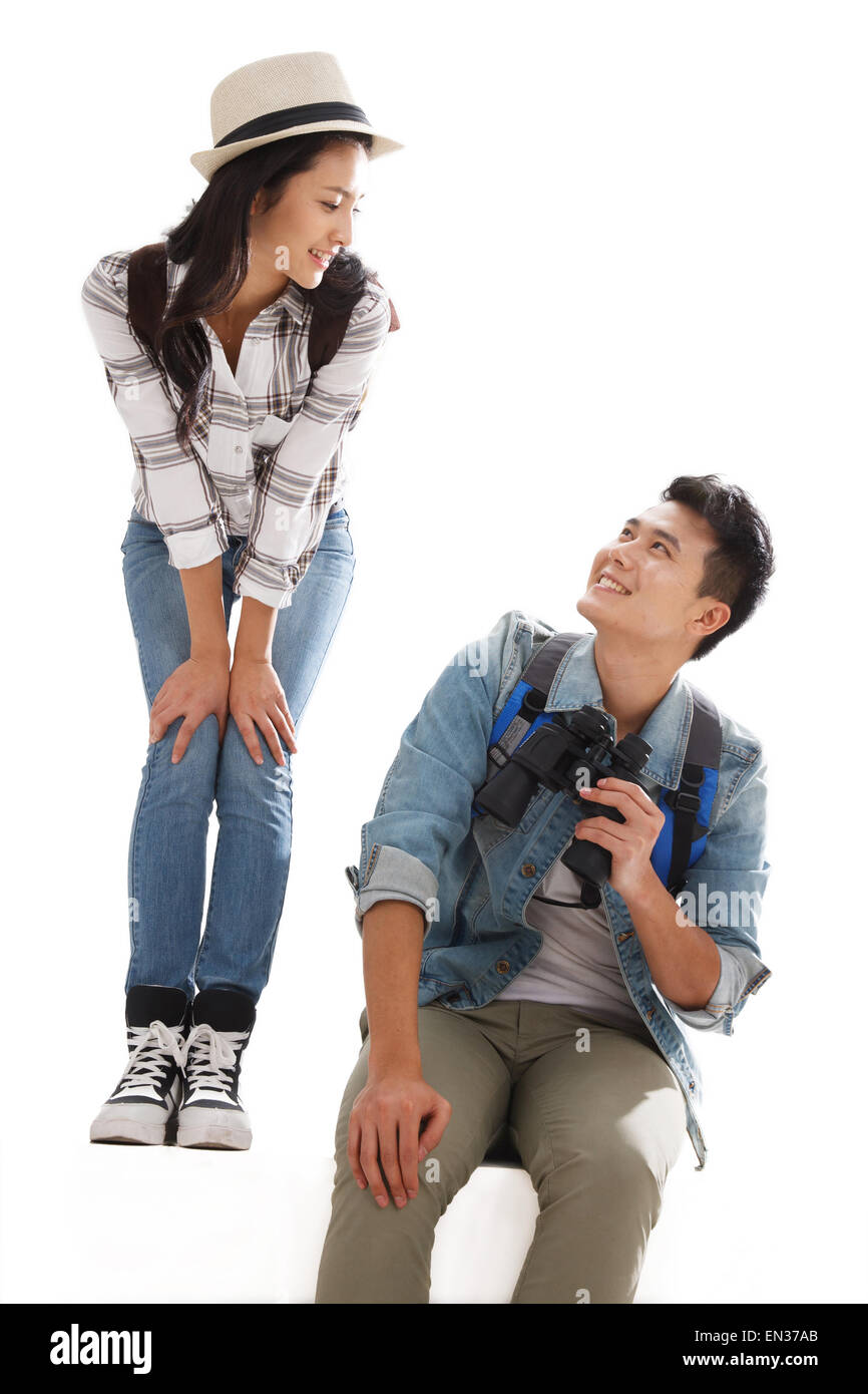 Young men travel Stock Photo - Alamy