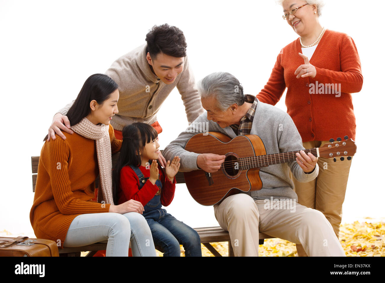 Happy family outings Stock Photo - Alamy