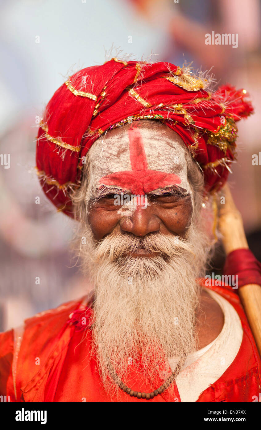 Sadhu, portrait, Varanasi, Uttar Pradesh, India Stock Photo - Alamy
