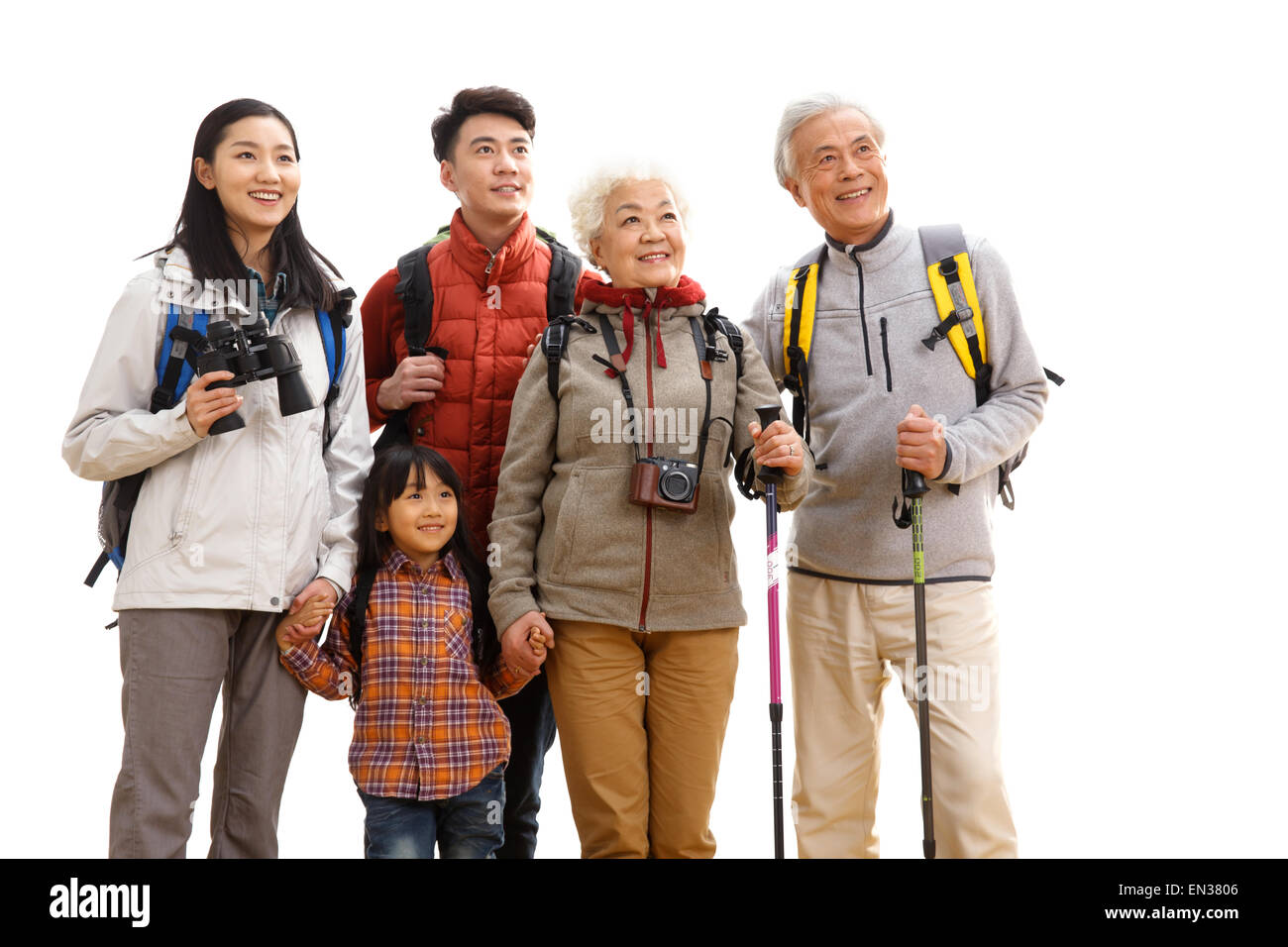 Happy family outing Stock Photo - Alamy