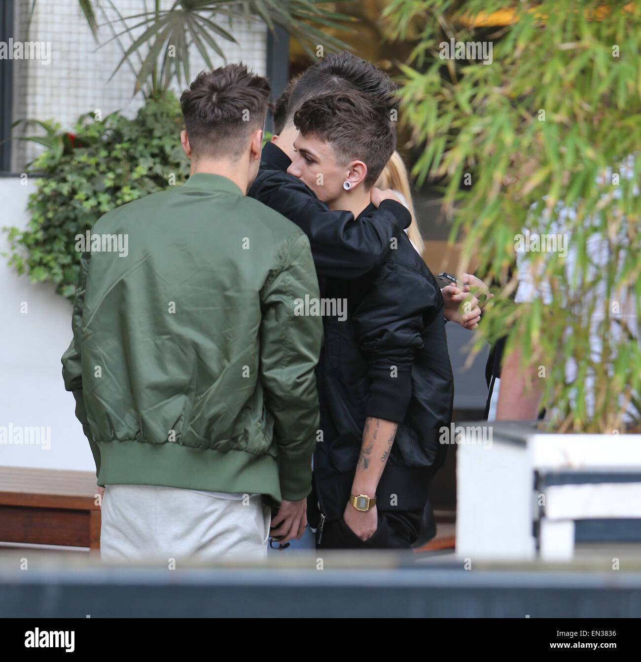 'X Factor' contestants Stereo Kicks outside the ITV Studios Featuring ...