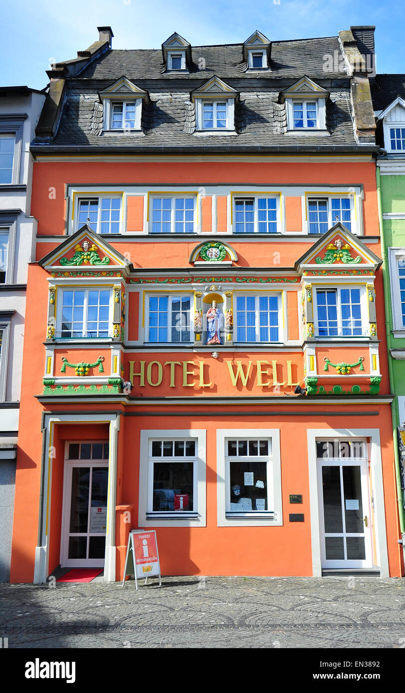 Renaissance building Zum Wolf, now Hotel Well, Wittlich, Rhineland ...
