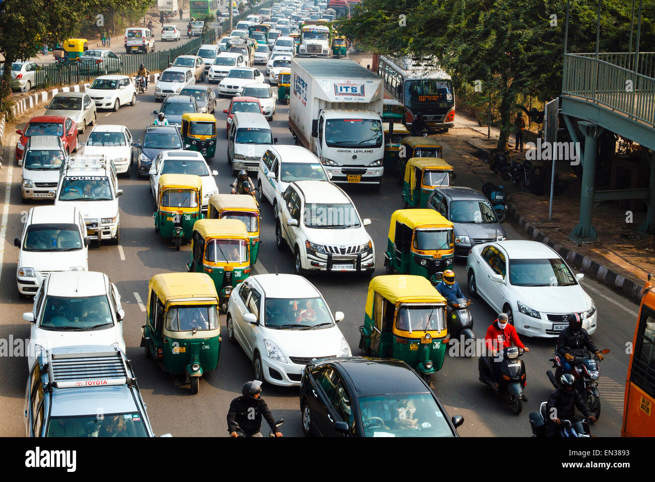 Congestion, New Delhi, Delhi, India Stock Photo - Alamy