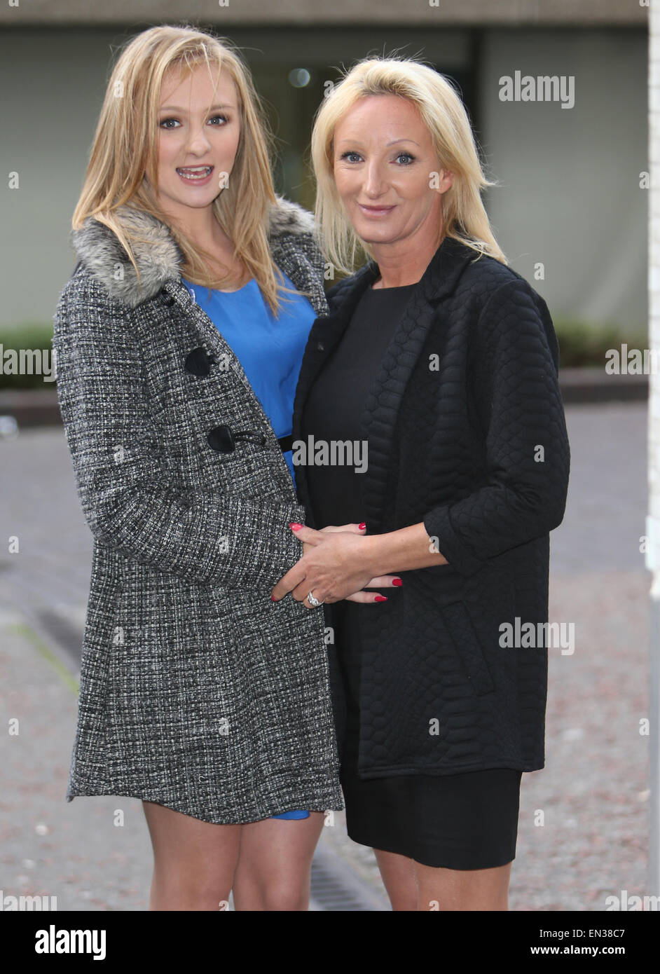 Kerry Needham and her daughter, Leighanna outside the ITV studios ...