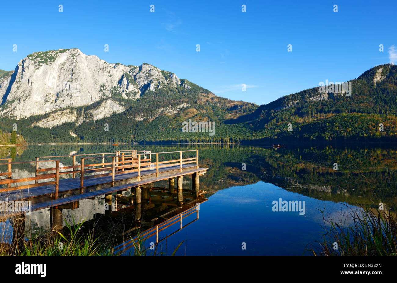 Lake Altaussee, Ausseerland, Styrian Salzkammergut, Styria, Austria ...