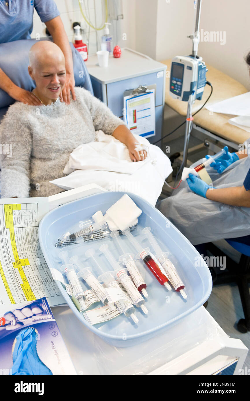 A 45 year old female going through the process of having chemotherapy ...