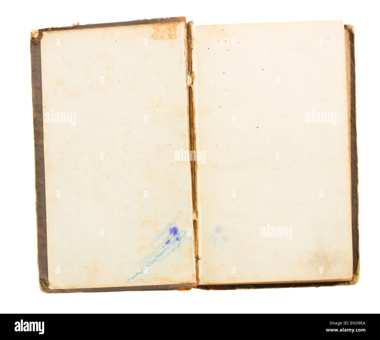 Old open book Stock Photo - Alamy