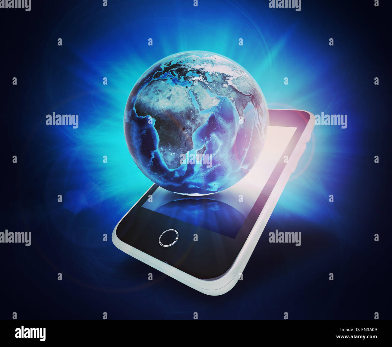 Mobile earth hi-res stock photography and images - Alamy