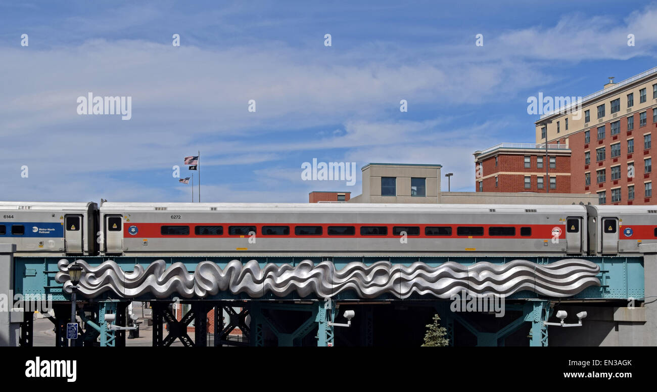 Ornate railroad overpass designed by Barbara Segal & called ...