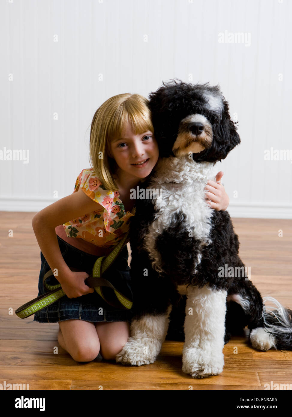 girl and her dog Stock Photo - Alamy