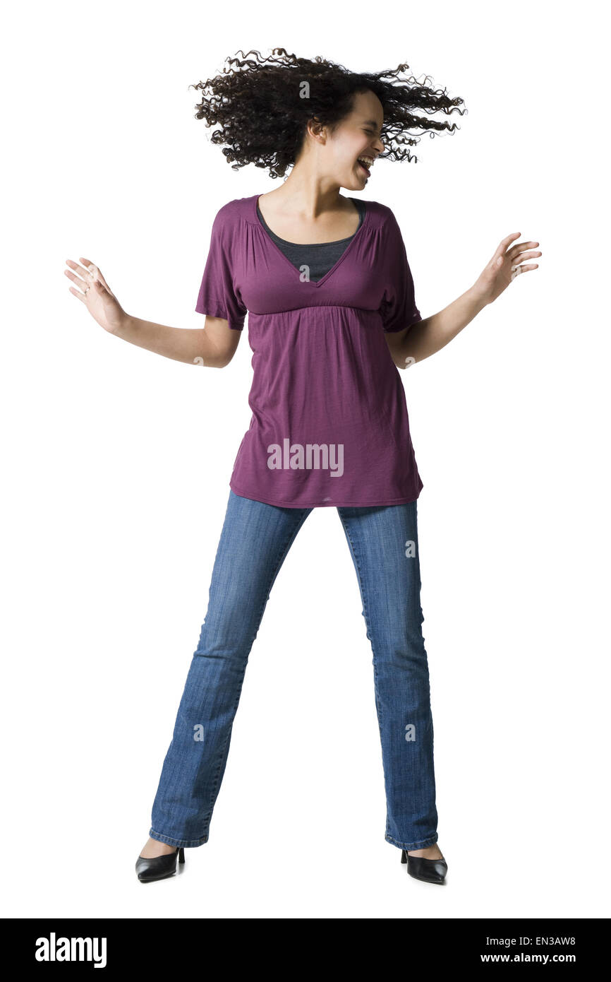 Woman dancer silhouette photograph hi-res stock photography and images ...