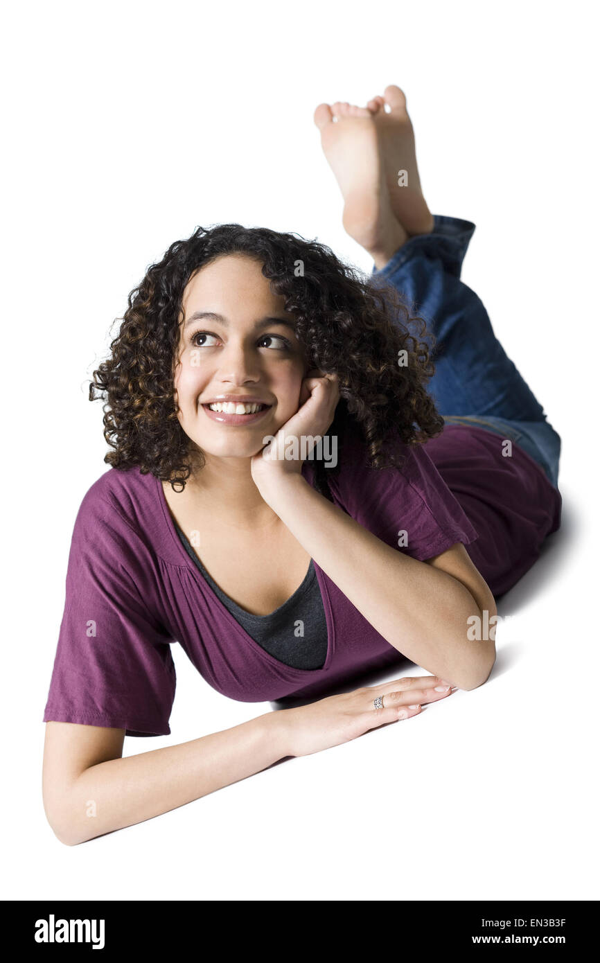 Woman gazing Cut Out Stock Images & Pictures - Alamy