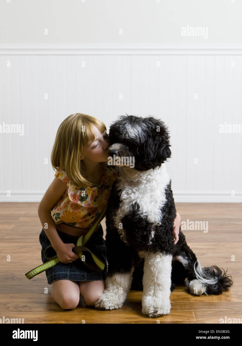 girl and her dog Stock Photo - Alamy