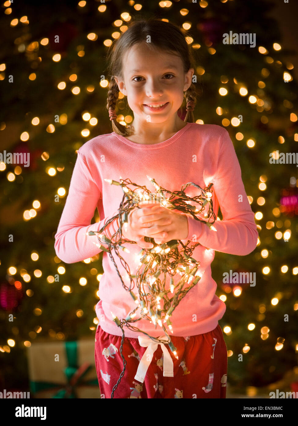 girl at christmas Stock Photo - Alamy