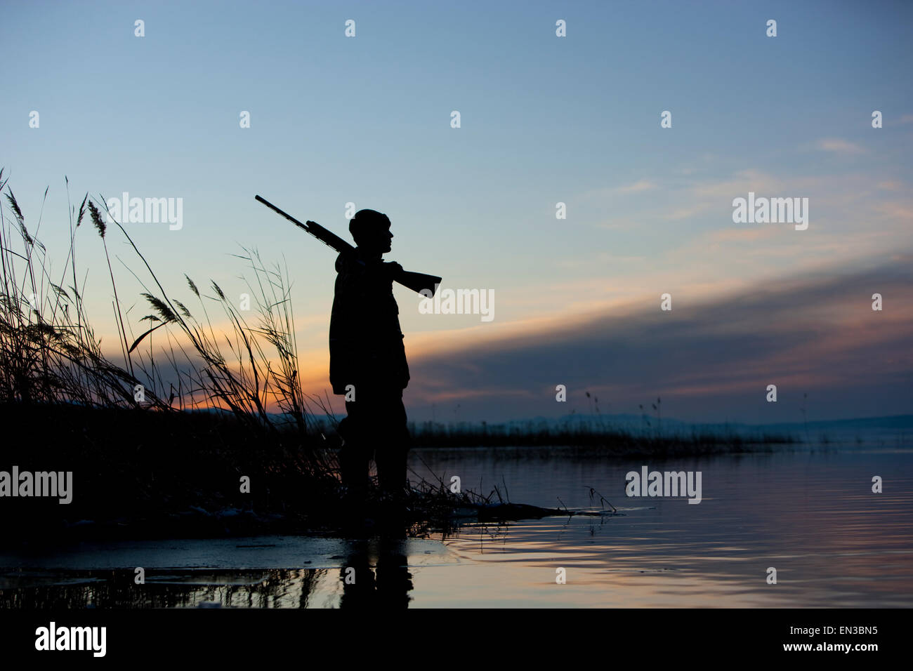 man out hunting Stock Photo - Alamy