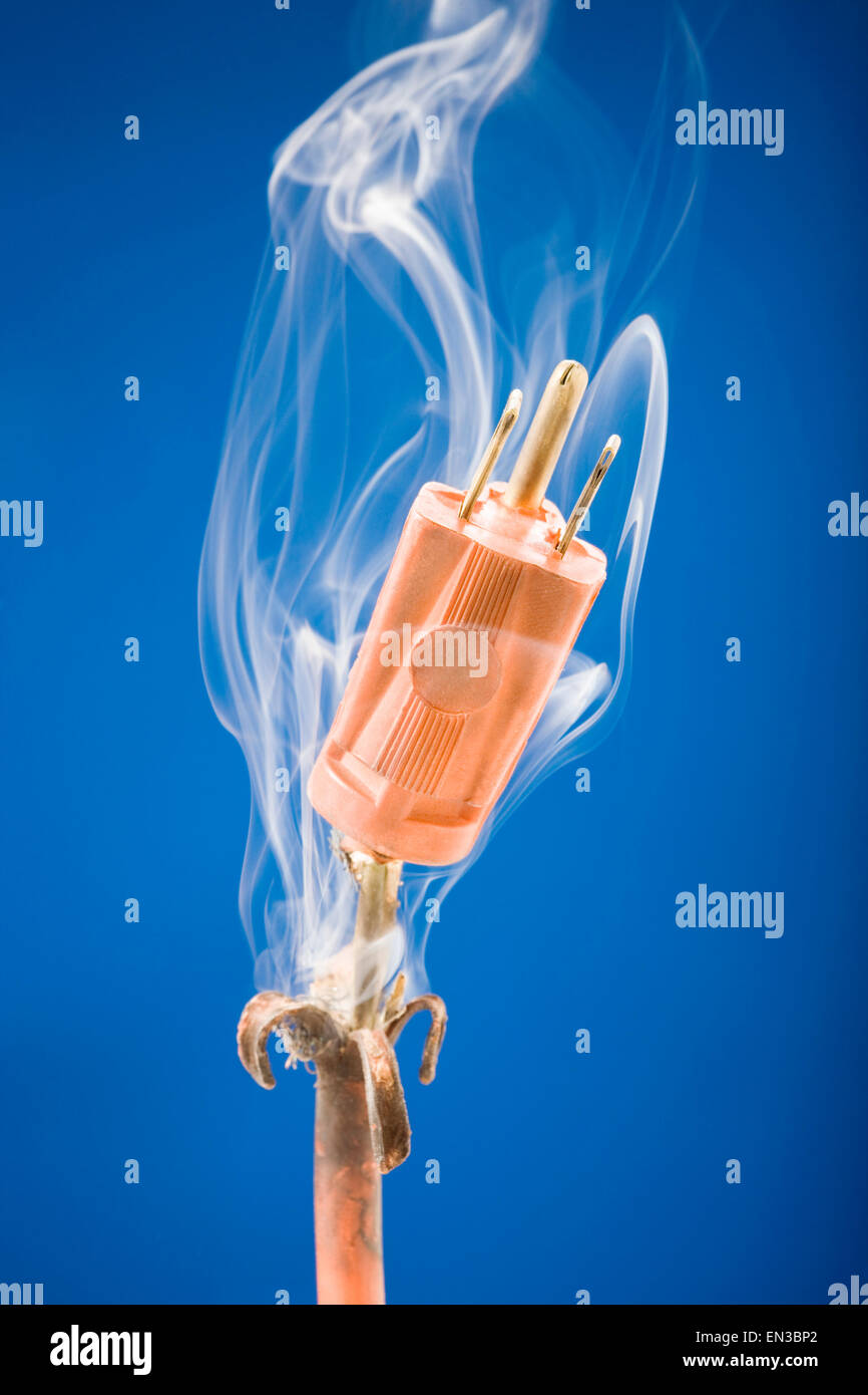 Burnt electrical plug hi-res stock photography and images - Alamy